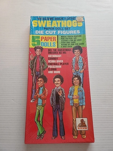 1977 WELCOME BACK Kotter Sweathogs Paper Doll Set Die Cut Figures NIB ...