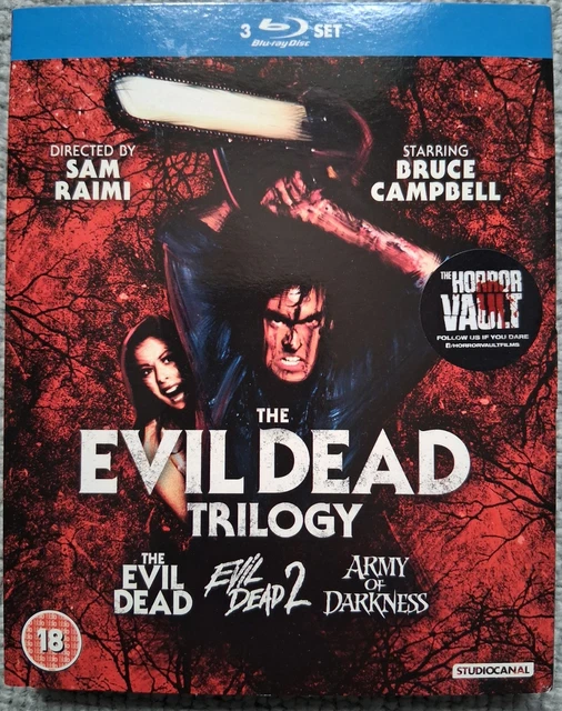 THE EVIL DEAD TRILOGY Blu-ray Evil Dead, Evil Dead 2, Army Of Darkness ...