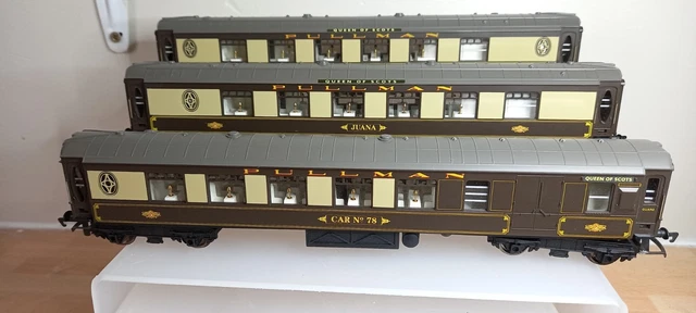 HORNBY PULLMAN QUEEN of Scots Coaches Juana & Sheila & Car 78 Mint ...
