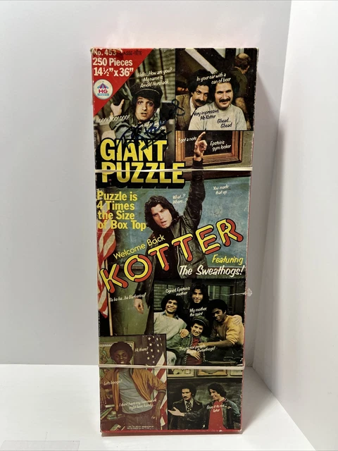 WELCOME BACK KOTTER GIANT PUZZLE - Box Signed By Arnold Horshack Ron ...