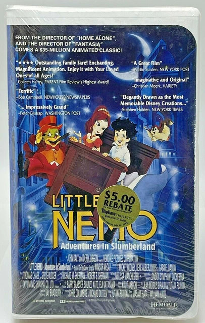 LITTLE NEMO ADVENTURES in Slumberland Movie VHS Clamshell Sealed £18.41 ... LITTLE NEMO ADVENTURES in Slumberland Movie VHS Clamshell Sealed £18.41 ...