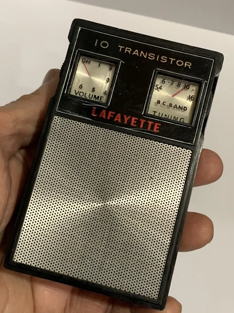 VINTAGE LAFAYETTE RARE 10-Transistor RADIO AM(MW)-1960S- £48.00 ...