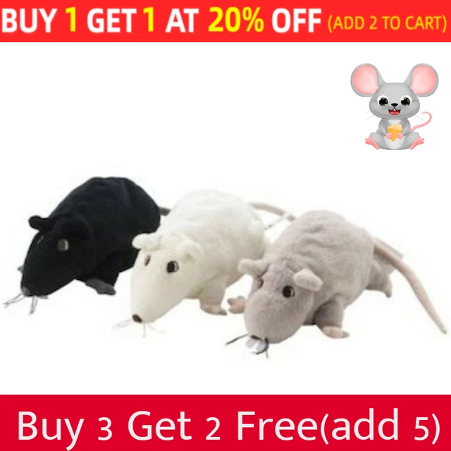 1/3PCS GOSIG RATTA White/Grey/Bla Rat Soft Toy Plush Cuddly S Doll Toys ...