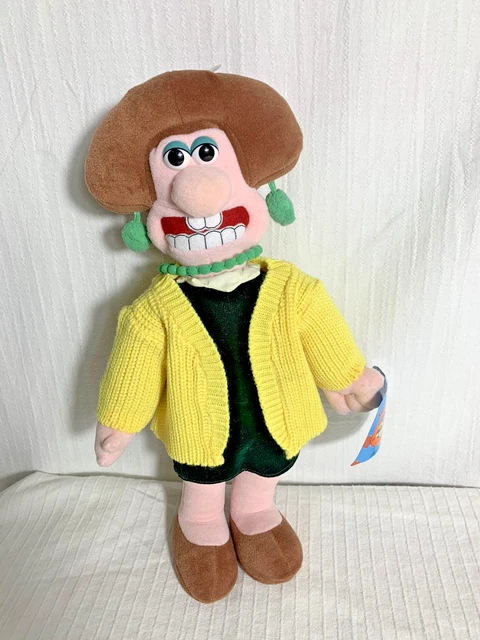 WALLACE AND GROMIT Vintage Plush Wendolene 14” 1989 Born To Play. With ...