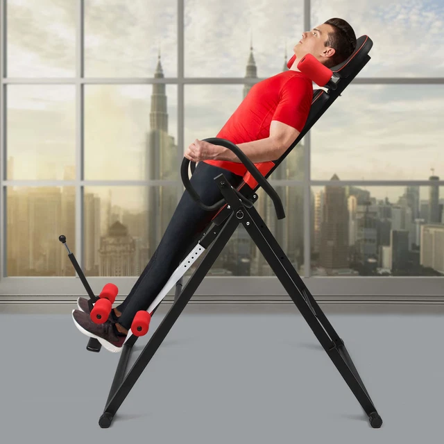 INVERSION TABLE TEETER Machine Therapy Back Pain Relief Foldable ...