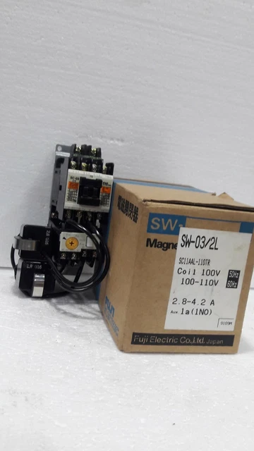 FUJI ELECTRIC SW03/2L Bobine 100V 100/110V 2.8-4.2 A Magnétique Interrupteur EUR 307,55 ...