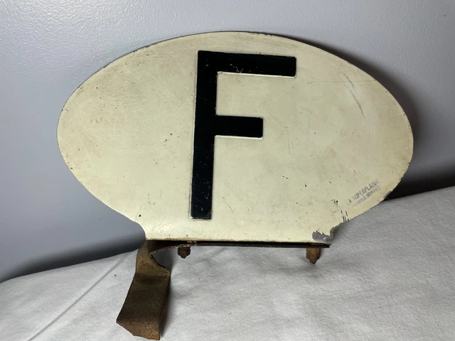 PLAQUE MÉTAL AUTOMOBILE F voiture ancienne EUR 25,00 - PicClick FR