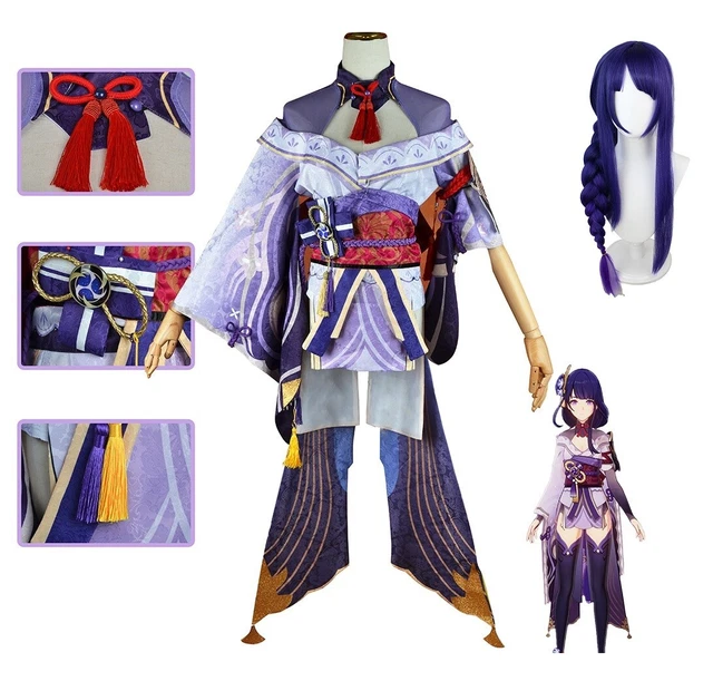 GENSHIN IMPACT COSPLAY Raiden Shogun Costume Anime Comicon Outfit EUR ...