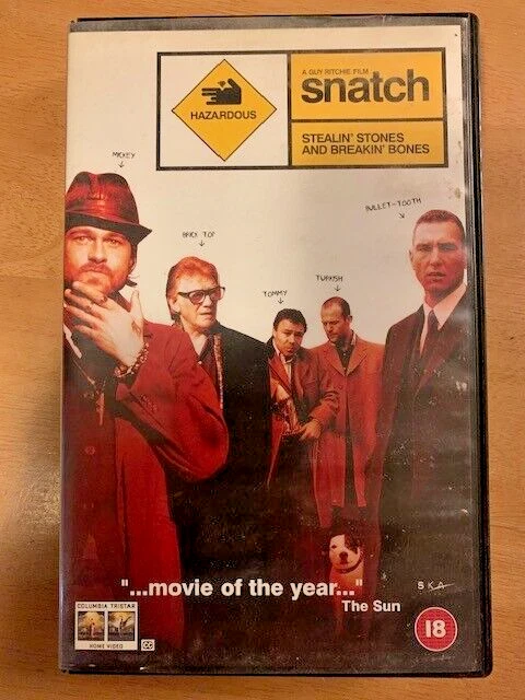 SNATCH (2000 EX-RENTAL VHS PAL) - Brad Pitt, Jason Statham, Vinnie ...