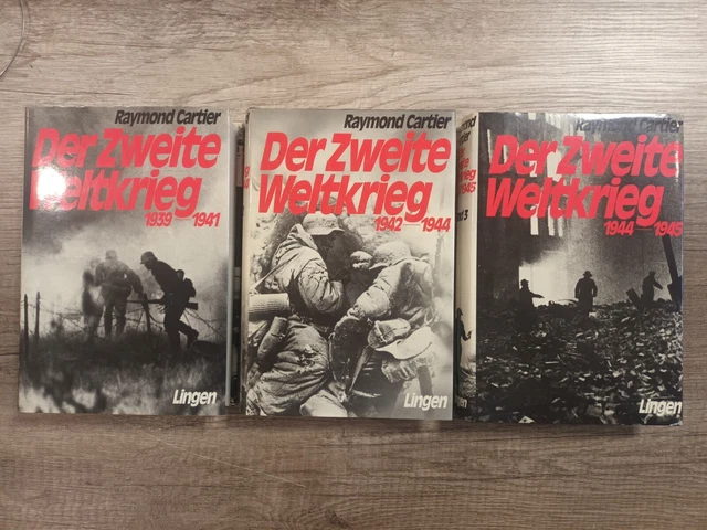 BUCH RAYMOND CARTIER "Der Zweite Weltkrieg" Band 1-3 sauber, Nachlass ...