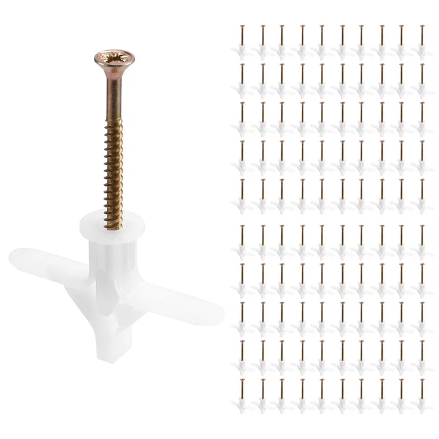 100PCS AIRCRAFT TYPE Expansion Pipe Gypsum Board Expansion Plug ...