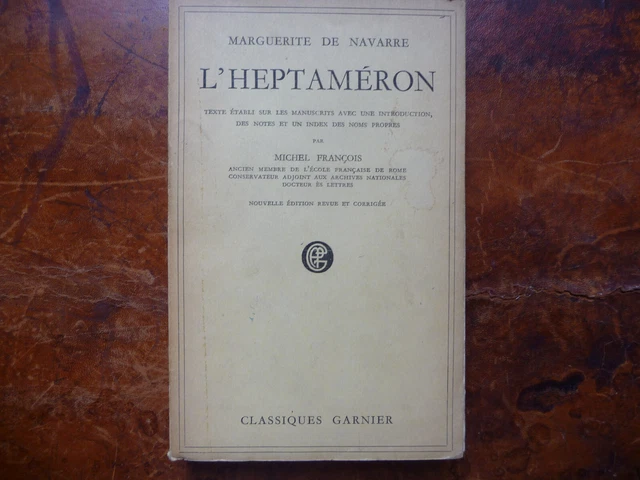 L'HEPTAMÉRON, MARGUERITE DE Navarre, 1950 EUR 15,00 - PicClick FR