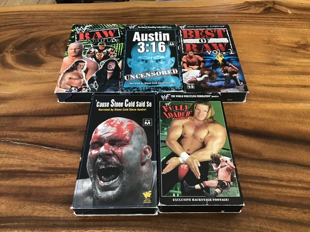 VINTAGE WWE WWF WCW Wrestling VHS Tape Lot - See Pictures Canadian ...