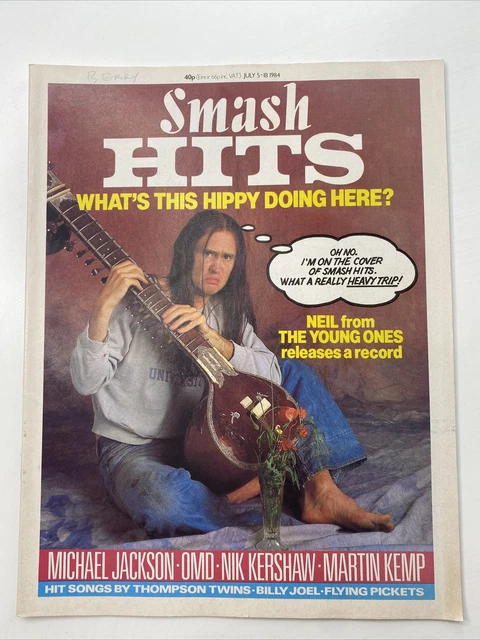 SMASH HITS MAGAZINE -1983 - Nik Kershaw / Michael Jackson / Ebtg / Omd ...