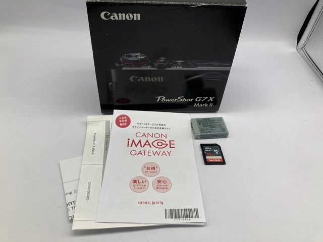 N MINT CANON PowerShot G7 X Mark II g7x 20.1 MP Compact Camera Black ...