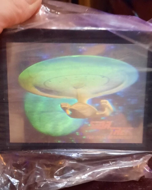 STAR TREK NEXT Generation Enterprise Starship Hologram Paperweight TNG ...