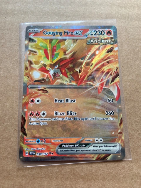 GOUGING FIRE EX 038/162 Temporal Forces Pokémon TCG Double Rare Holo ...