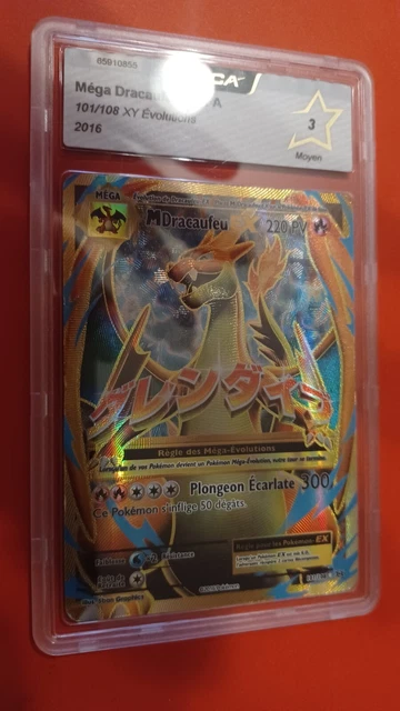 CARTE POKÉMON ULTRA rare Méga DRACAUFEU EX 220PV 101/108 XY COLLECTION ...