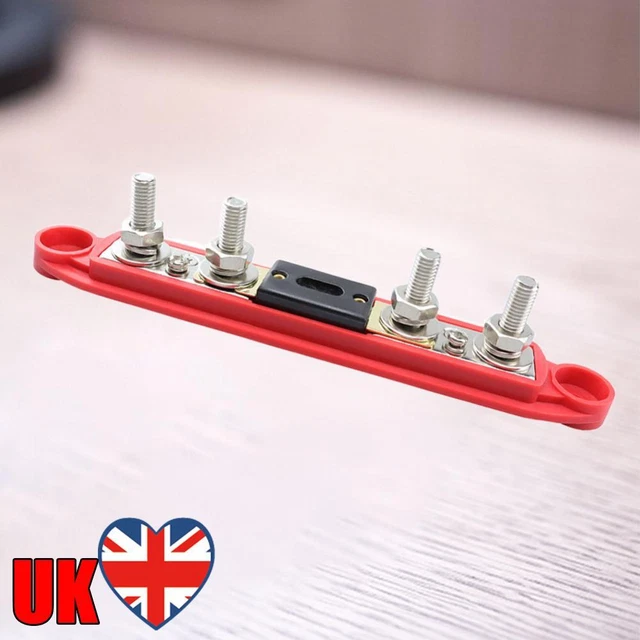 4 STUD BUSBAR Terminal Block 300A M6/M8 Bus Bar Board 48V RV Parts Accessories £13.55 - PicClick UK