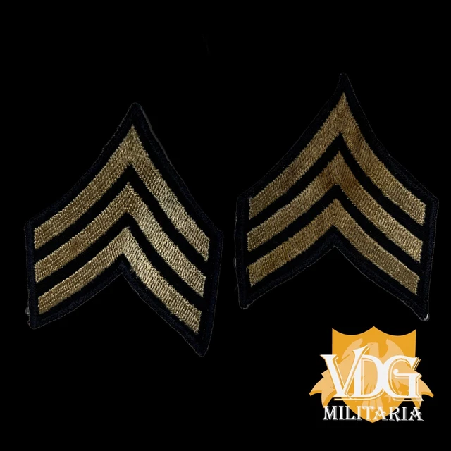 WW2 WWII US Army Sergeant SGT NCO Rank Insignia Chevron Set #P756 £9.86 ...