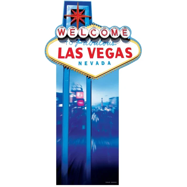 LAS VEGAS SIGN Large Cardboard Cutout / Standee £38.50 - PicClick UK