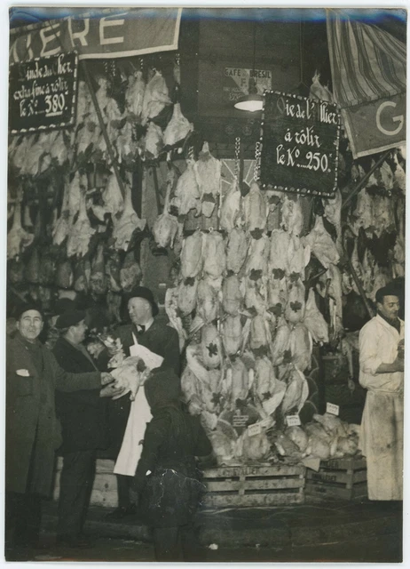 UN MARCHAND DE volaille. Dinde de Noël. Années 50. EUR 29,00 - PicClick FR