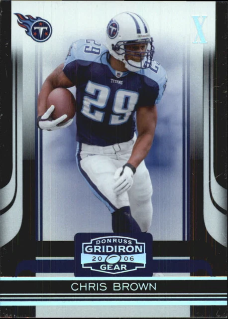 CARTE DE FOOTBALL 2006 Donruss Gridiron Gear argent holofoil X #98 ...