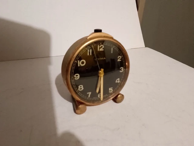 CYMA TAVANNES ART Deco Alarm Clock Swiss Made 7 Jewel Vintage $65.00 ...