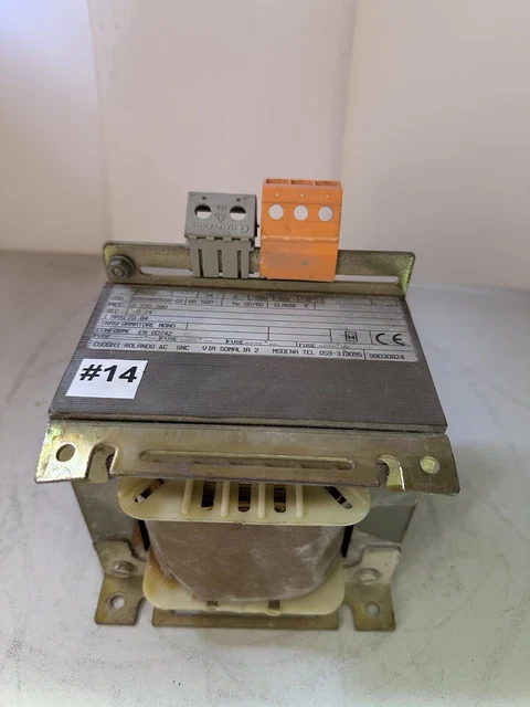 TRANSFORMATORE TRAFO MONO Transformator 230V 380V Sec. 24V 020TSM0500-02 #14 EUR 109,99 ...