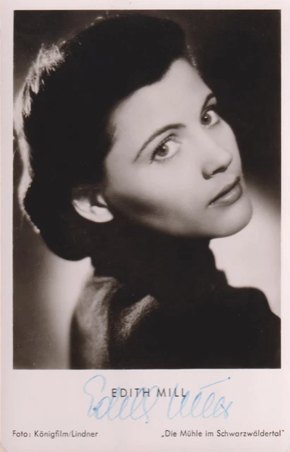 EDITH MILL ORIGINAL Autogramm signierte Postkarte 50er Jahre EUR 8,90 ...