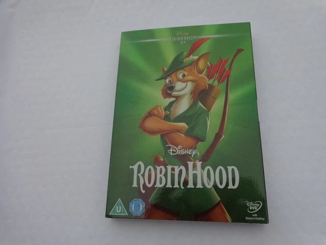 DISNEY CLASSICS NUMBER 21 Robin Hood Dvd Limited Edition O Ring Sleeve ...
