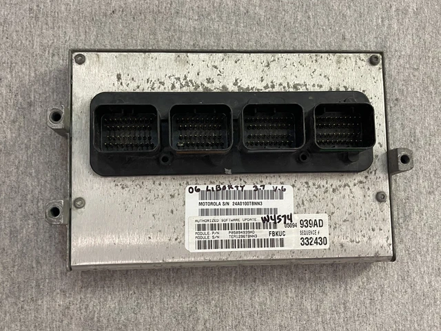 JEEP LIBERTY PCM ECU Computer Powertrain Control Module Unit 3.7 V-6 ...