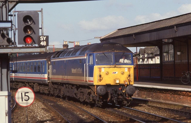 ORIGINAL COLOUR SLIDE, Class 47, 47711, Network South East livery ...