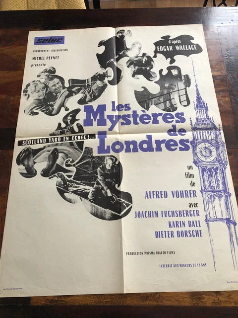 ANCIENNE AFFICHE DE cinéma - Les Mystères de Londres - 60x80 EUR 4,90 - PicClick FR