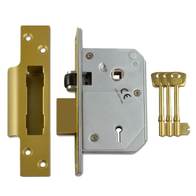 L12095 - UNION C-Series 3K74E BS 5 Lever Sashlock - 67mm PB KA Boxed £ ...
