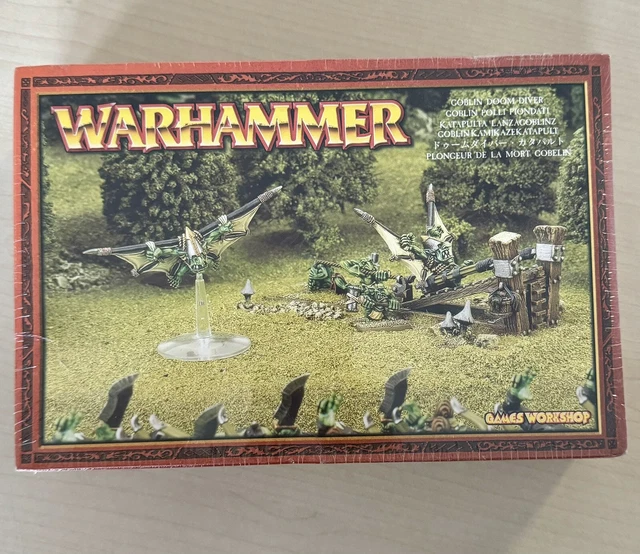 GAMES WORKSHOP WARHAMMER Goblin Doom Diver Metal Box Set Orc Army ...