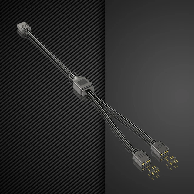 ARGB CHASSIS FAN Splitter 5V 3PIN Connector 1 To 2/3/4 30cm for ...