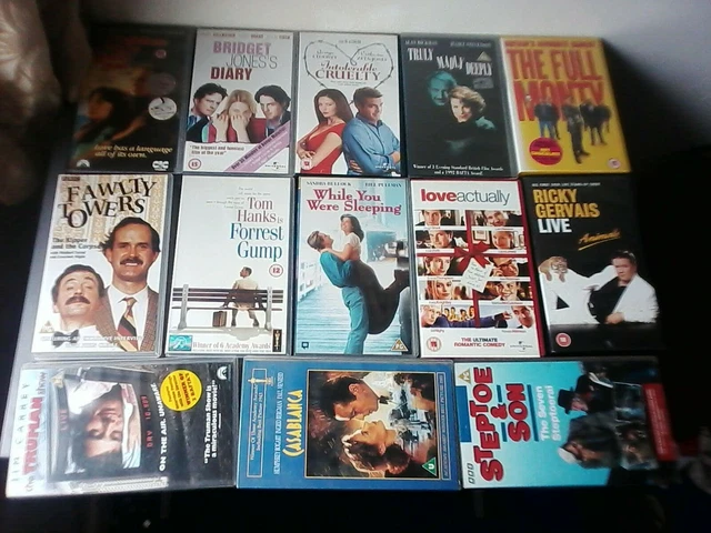 COMEDY VHS BUNDLE Casablanca Love Actually Forrest Gump Truman Show ...