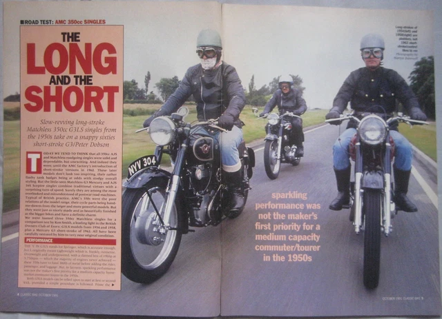 CLASSIC BIKE MAGAZINE October 1991 featuring AMC £5.99 - PicClick UK