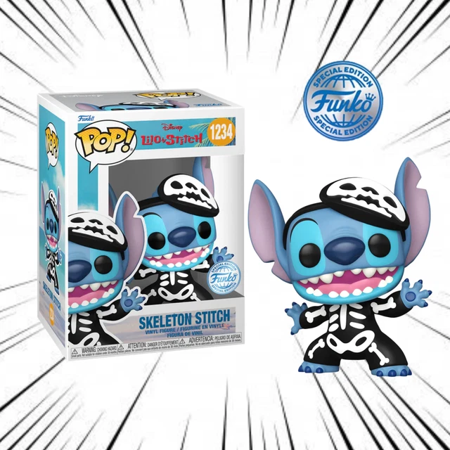 FUNKO POP! LILO & Stitch [1234] - Skeleton Stitch (Special Edition) EUR ...