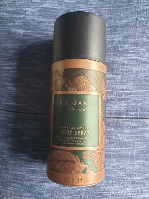 TED BAKER VINTAGE Amber Antiperspirant Deodorant Spray 150ml - For Him ...