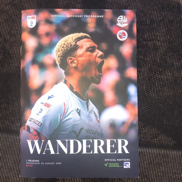BOLTON WANDERERS V Reading League One football programme 20/8/25 £2.77 ...
