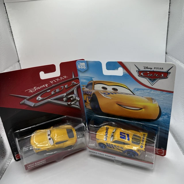 DISNEY PIXAR CARS 3 Cruz Ramirez & Dinoco Cruz Ramirez Diecast 1:55 ...