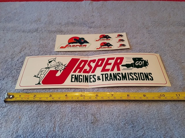 JASPER ENGINE & Transmissions 1970s-1980s Drag Racing Decal Sticker Lot ...
