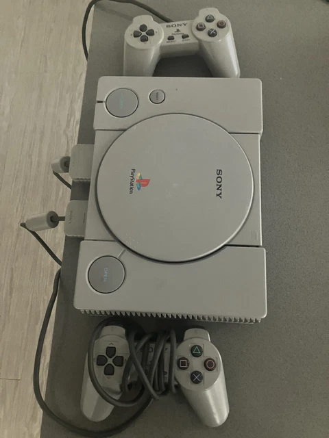 SONY PLAYSTATION 1 PS1 Console System with 2 controllers, cables. £20. ...