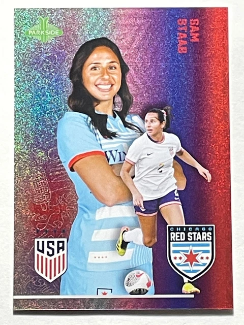 SAM STAAB 2024 Parkside USWNT One Nation One Team RED Foil SP / 10 Red ...