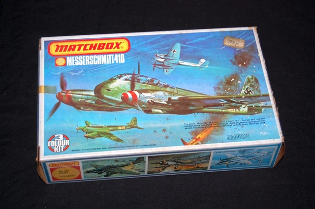 MATCHBOX 1/72 SCALE Messerschmitt Me 410 A2 / B-1 Model Kit 1976 First ...