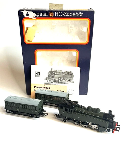 VINTAGE BOXED PIKO Train Pack 0723 Vapeur Locomotive 32917 + 2 DR ...