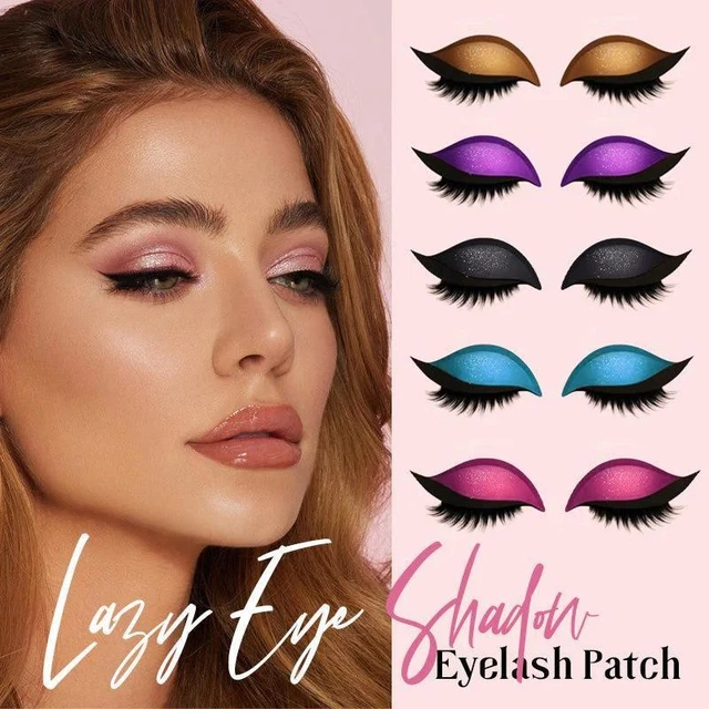LAZY EYE SHADOW Eyelash Patch,3 In1 Eye Makeup Stickers HOT £10.52 ...