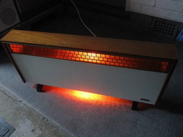1960/70'S BERRY MAGICOAL Lowline Electric Convector Heater with fire ...